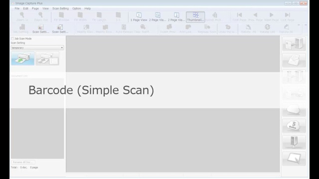 Panasonic "Image Capture Plus" Demo - Barcode (Simple Scan) | Channel ...